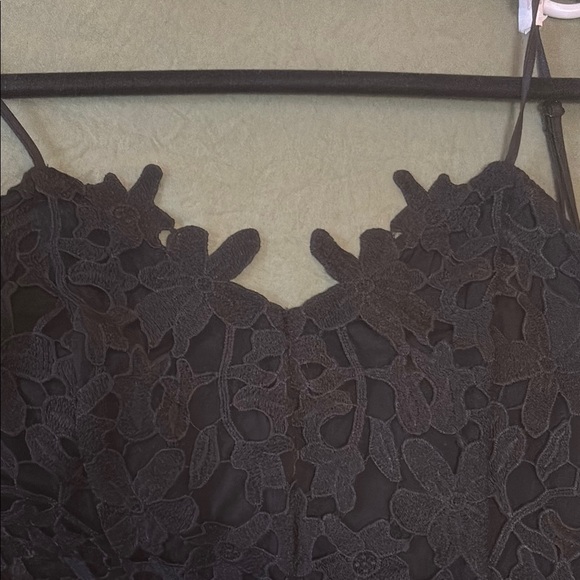 Express | Dresses | Express Elegant Black Lace Midi Dress | Poshmark